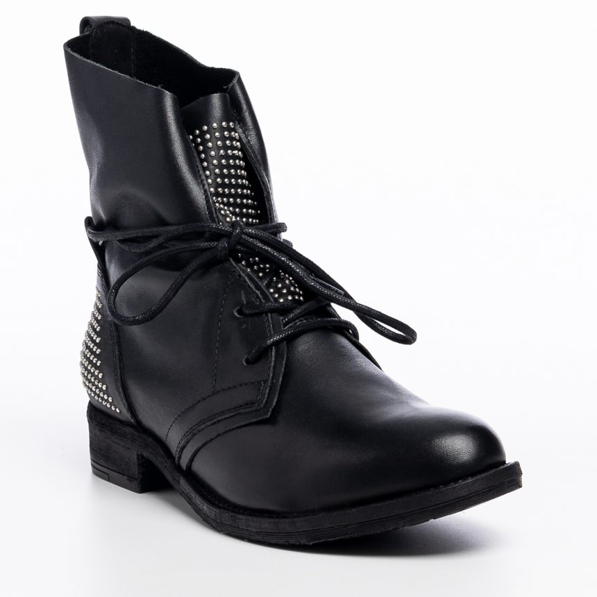 Ghete barbati, din piele naturala, Zara, negru – eModda.ro